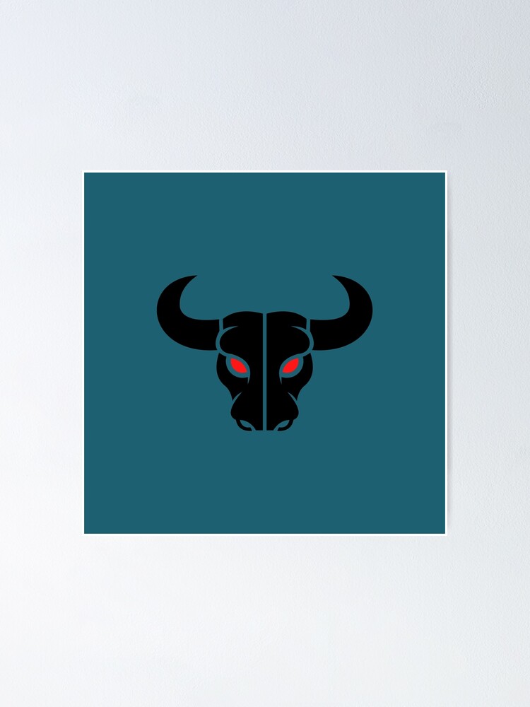 "Angry Bull Design" Poster for Sale by BySelected | Redbubble