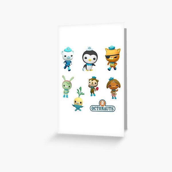 Octonauts Big Sticker Pack Greeting Card By Razvanje20 Redbubble