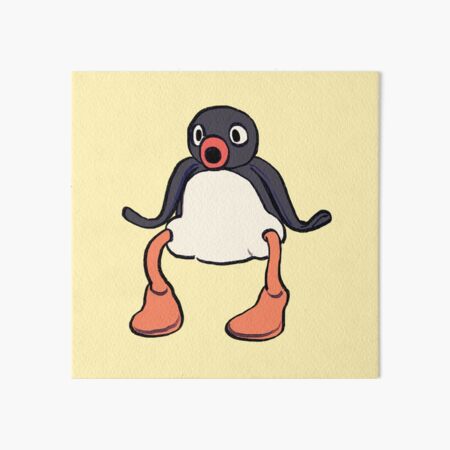 "I draw surprised penguin meme" Art Board Print for Sale by RansRoom ...