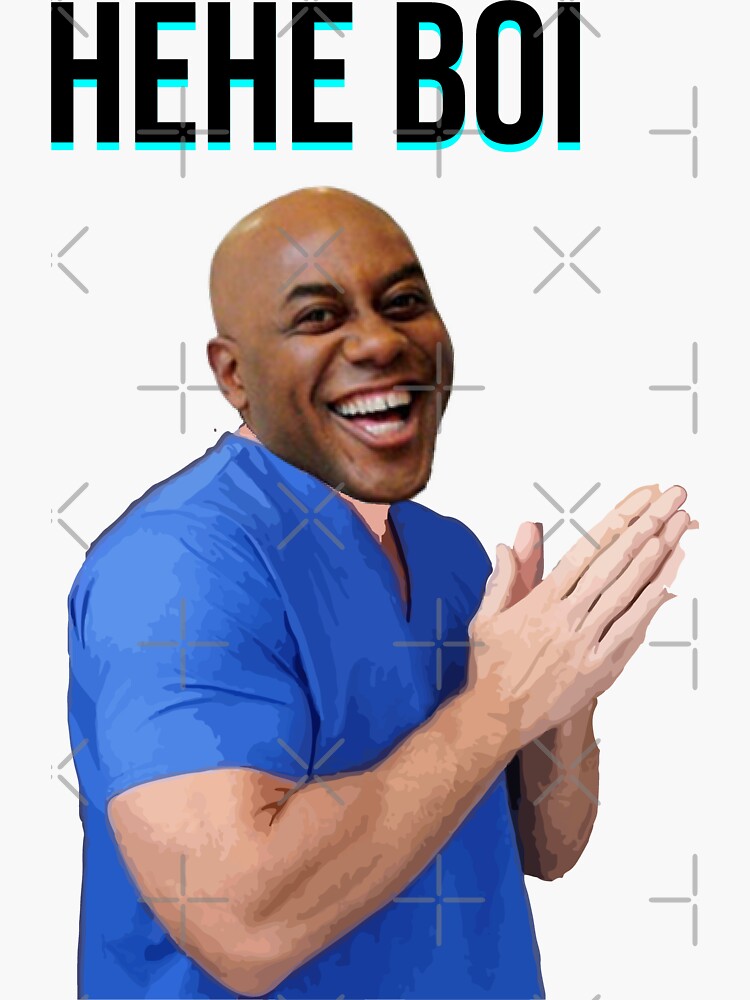 "Ainsley Harriot HEHE BOI" Sticker by zubayerhasan | Redbubble
