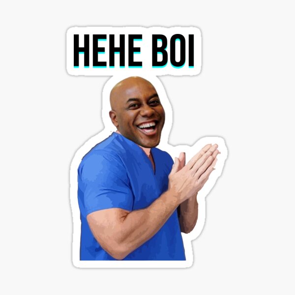 "Ainsley Harriot HEHE BOI" Sticker by zubayerhasan | Redbubble