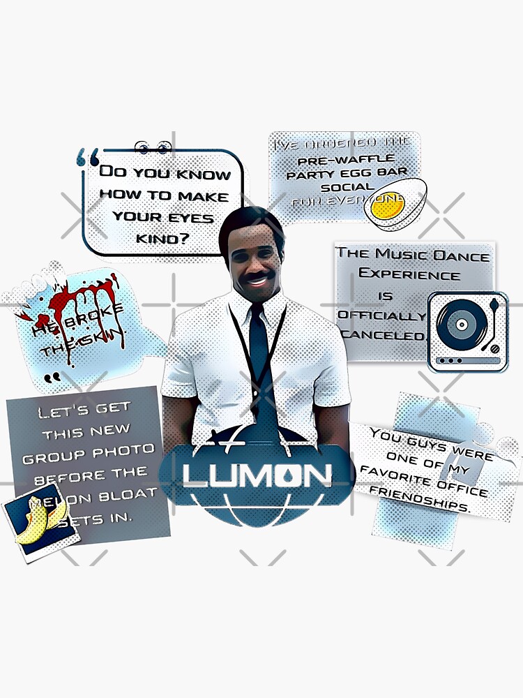 "severance lumon mr milchick " Sticker by Stickerm4ni4 | Redbubble