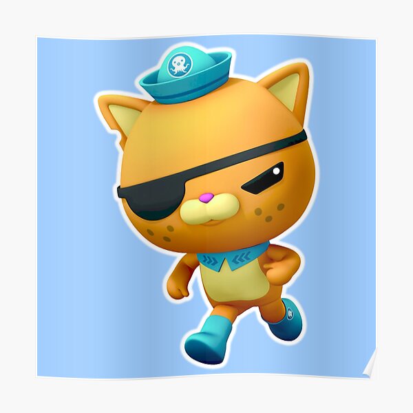 Octonauts Kwazii Running Poster By Razvanje20 Redbubble