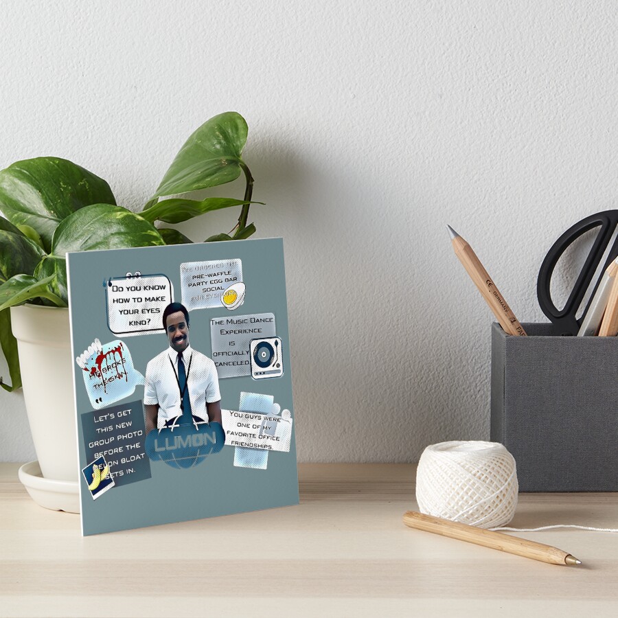 "severance lumon mr milchick " Art Board Print by Stickerm4ni4 | Redbubble