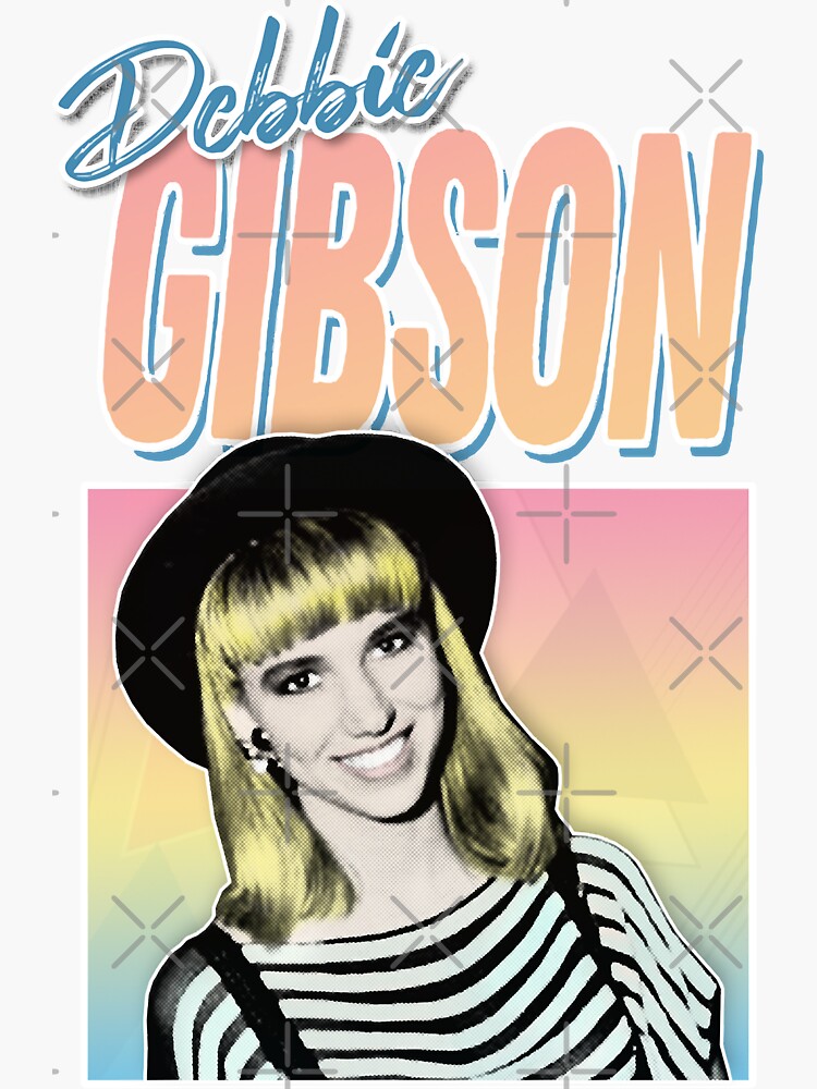 "Debbie Gibson 80s Styled Aesthetic Art" Sticker by VitoBarros1173 ...