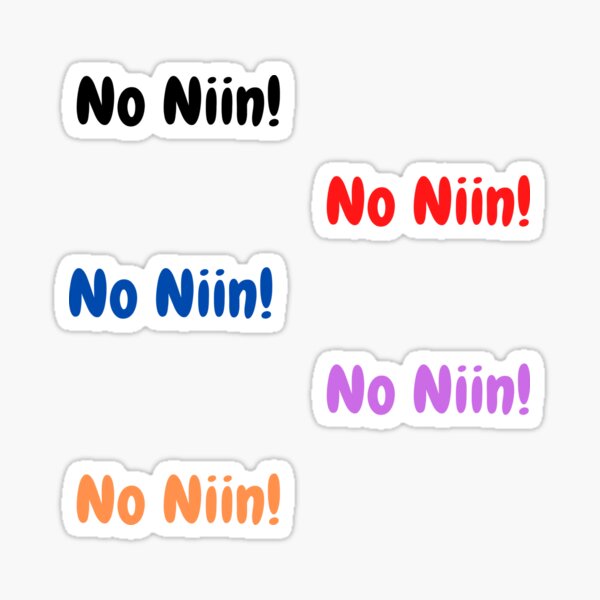 "no niin pattern pack" Sticker by stickers-packs | Redbubble