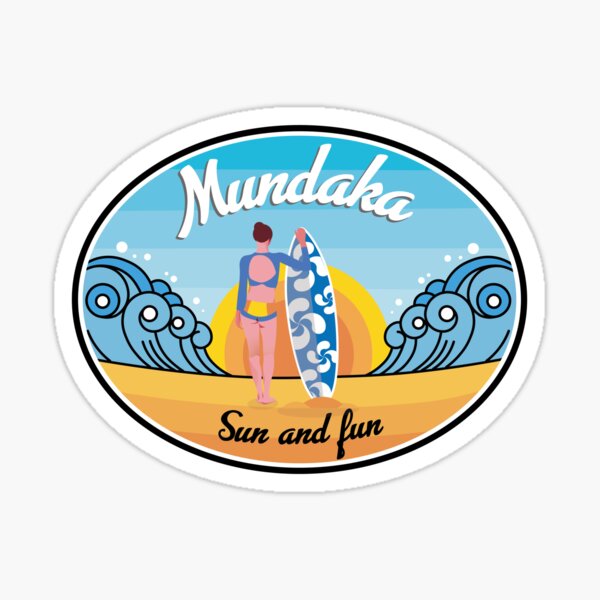 "Surf Mundaka " Sticker by GraphismNinja | Redbubble