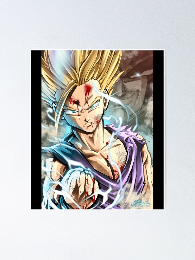 "Gohan Classic ." Poster by reyezysohmer | Redbubble