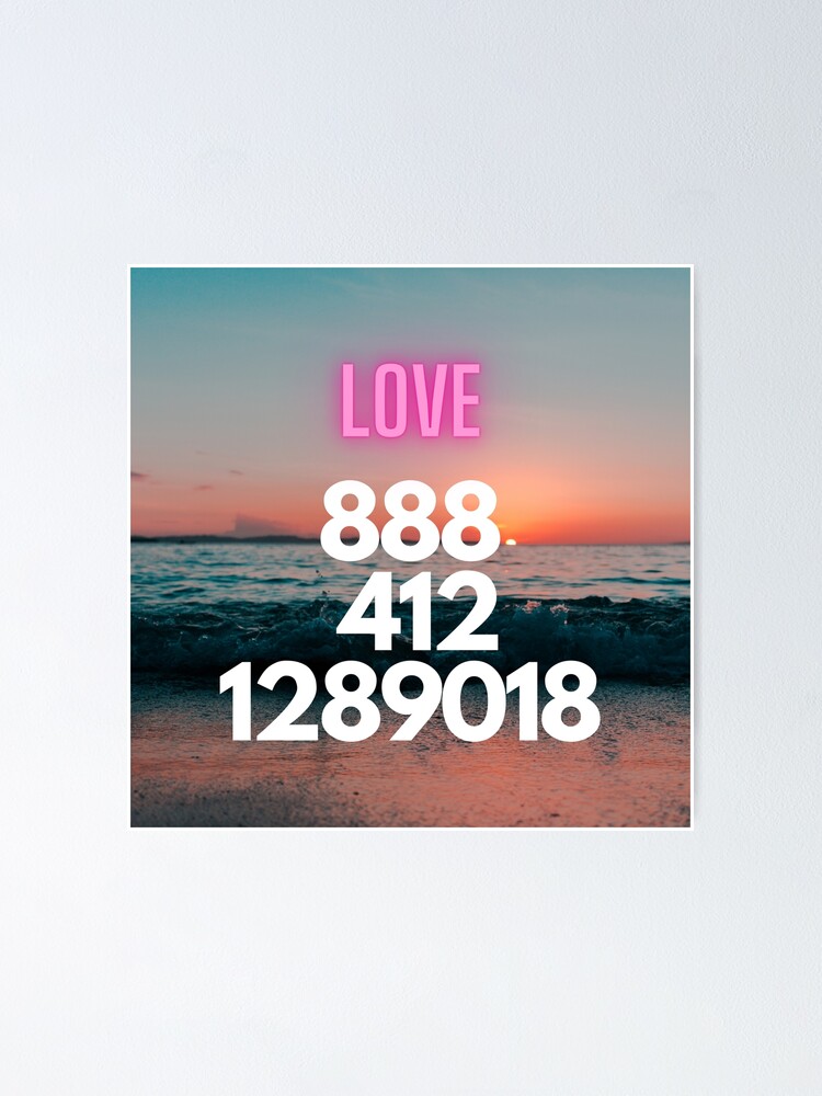 "Grabovoi Code for Love 888 412 1289018" Poster for Sale by FindYouByZ ...
