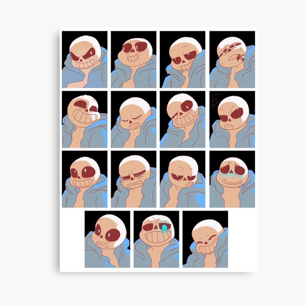 "Sans' Expressions" Canvas Print for Sale by TGDraw | Redbubble