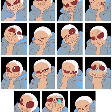 "Sans' Expressions" Sticker for Sale by TGDraw | Redbubble