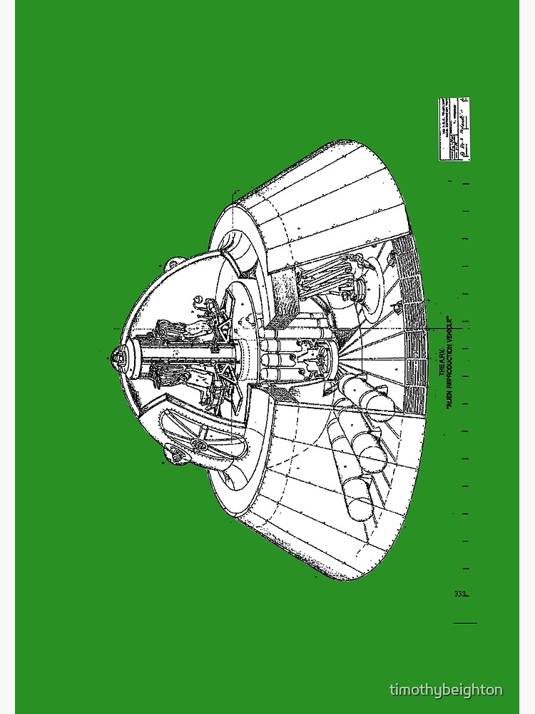 "Mid- '60's 'Alien Reproduction Vehicle' Diagram." Journal for Sale by ...