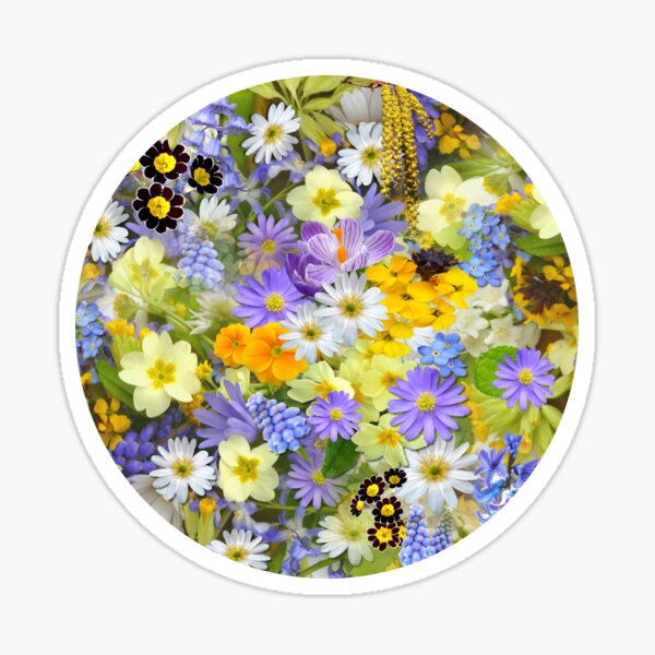 "Flower background." Sticker for Sale by TheLesterArts | Redbubble