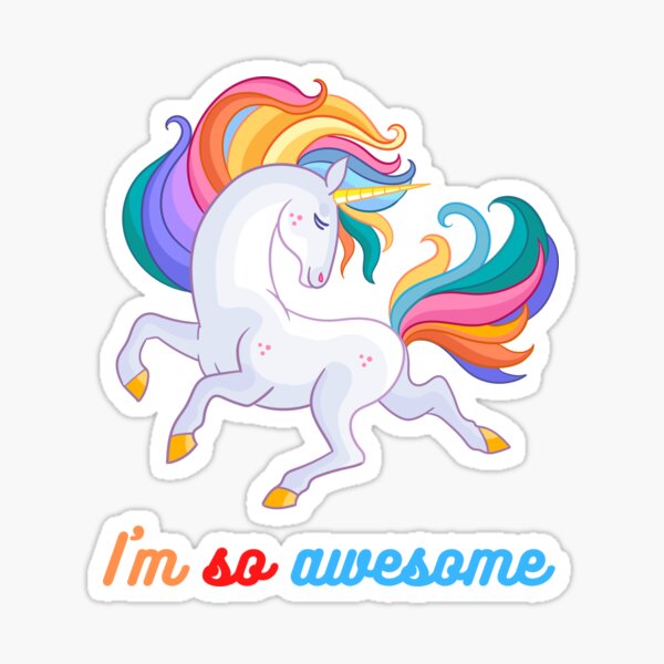 "Cute horse running around" Sticker for Sale by StefmiDesigns | Redbubble