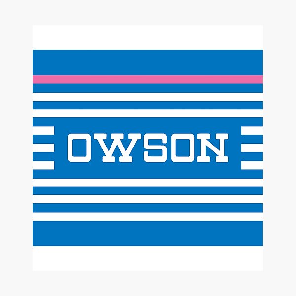 "Owson Station - Blue Logo // JJBA Part 4" Photographic Print for Sale ...