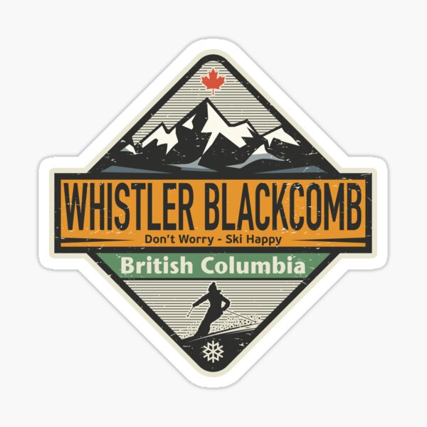 "Whistler Blackcomb, British Columbia" Sticker for Sale by studio838 ...