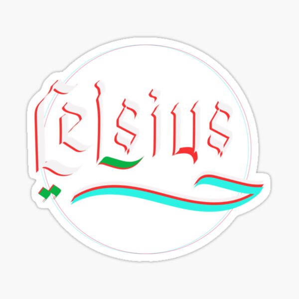 "Celsius Calligrphay Active " Sticker by SmaleRodger86 | Redbubble