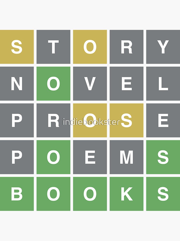 "Story Novel Porose Poems Books Wordle" Sticker for Sale by ...