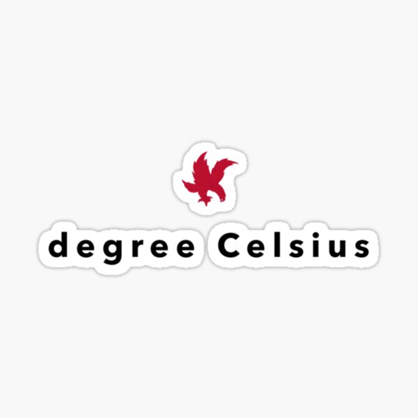 "degree Celsius " Sticker by SmaleRodger86 | Redbubble