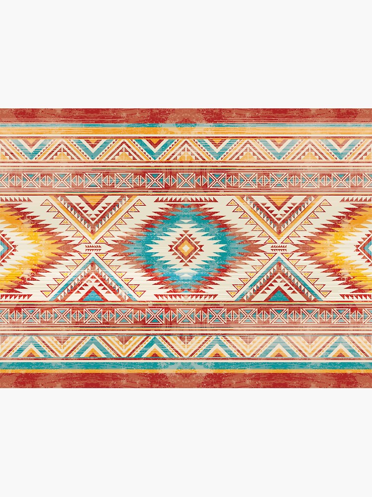 "Native American red pattern" Sticker by Dieuwkeg | Redbubble