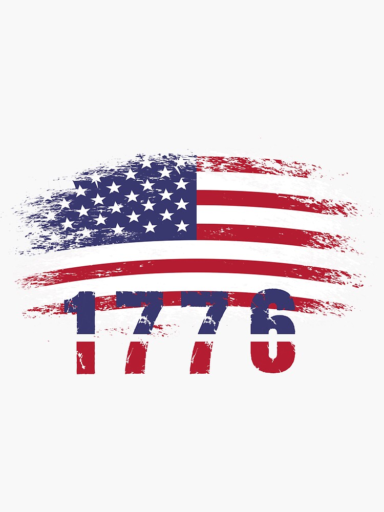 "1776" Sticker for Sale by EagleofFreedom | Redbubble