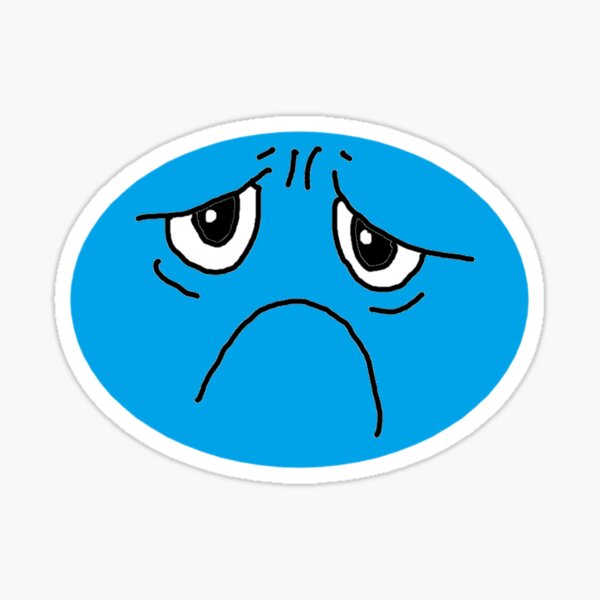 "Sad" Sticker by Yetiteddy | Redbubble
