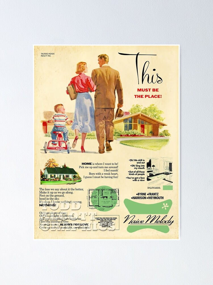 "talking heads art aesthetic vintage" Poster for Sale by ...