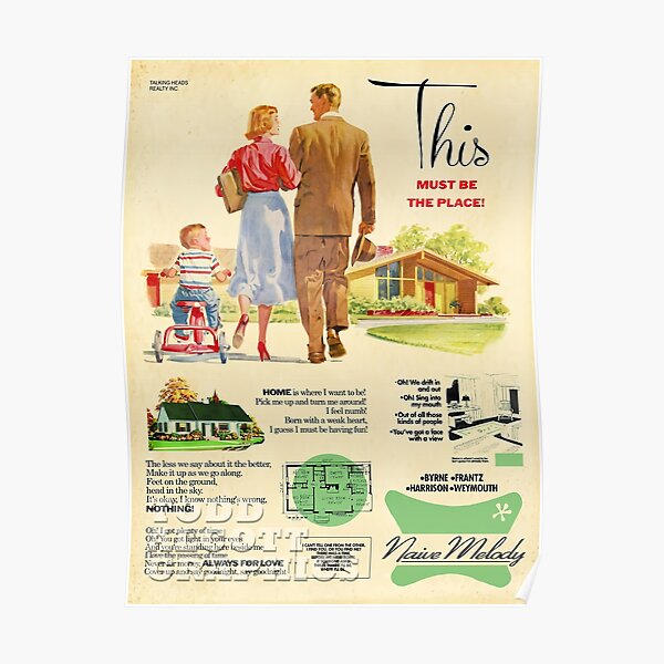 "talking heads art aesthetic vintage" Poster for Sale by ...