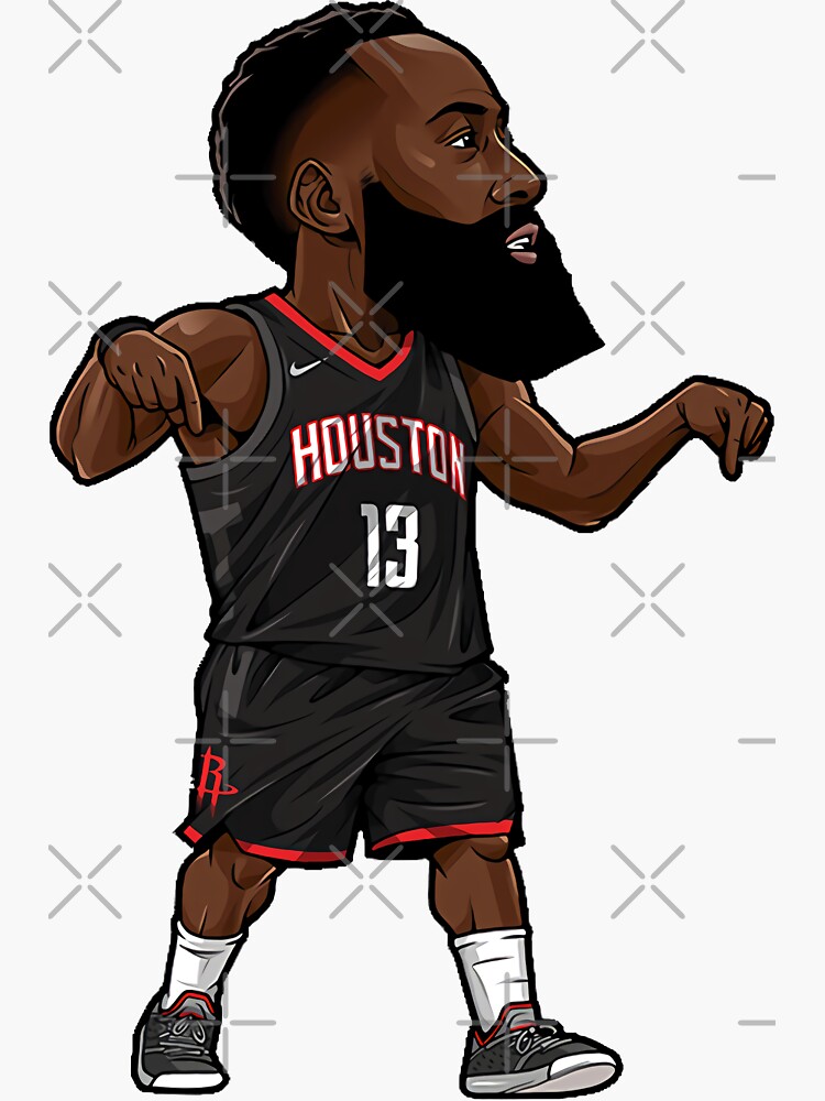"James Harden 13 Art Chibi" Sticker by JaclynPiel | Redbubble