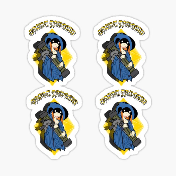 "Copy of Saint Javelin" Sticker by SiulChelios | Redbubble