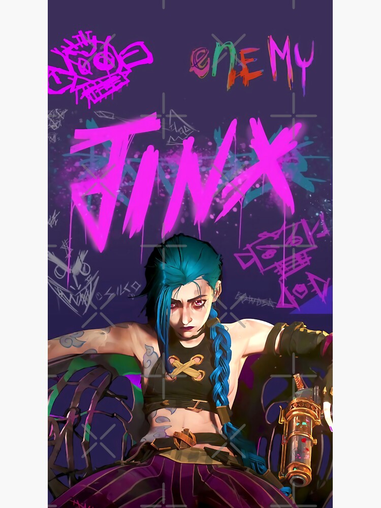 "Arcane Jinx" Sticker by be-yourself-art | Redbubble