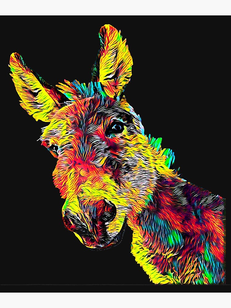 Póster «Burro de colores Amantes de los burros de colores» de romanl3 ...