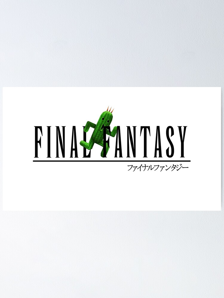 "Final Fantasy Cactuar Logo" Poster for Sale by Zerger | Redbubble
