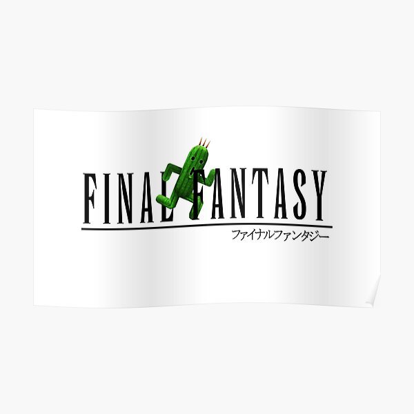 "Final Fantasy Cactuar Logo" Poster for Sale by Zerger | Redbubble