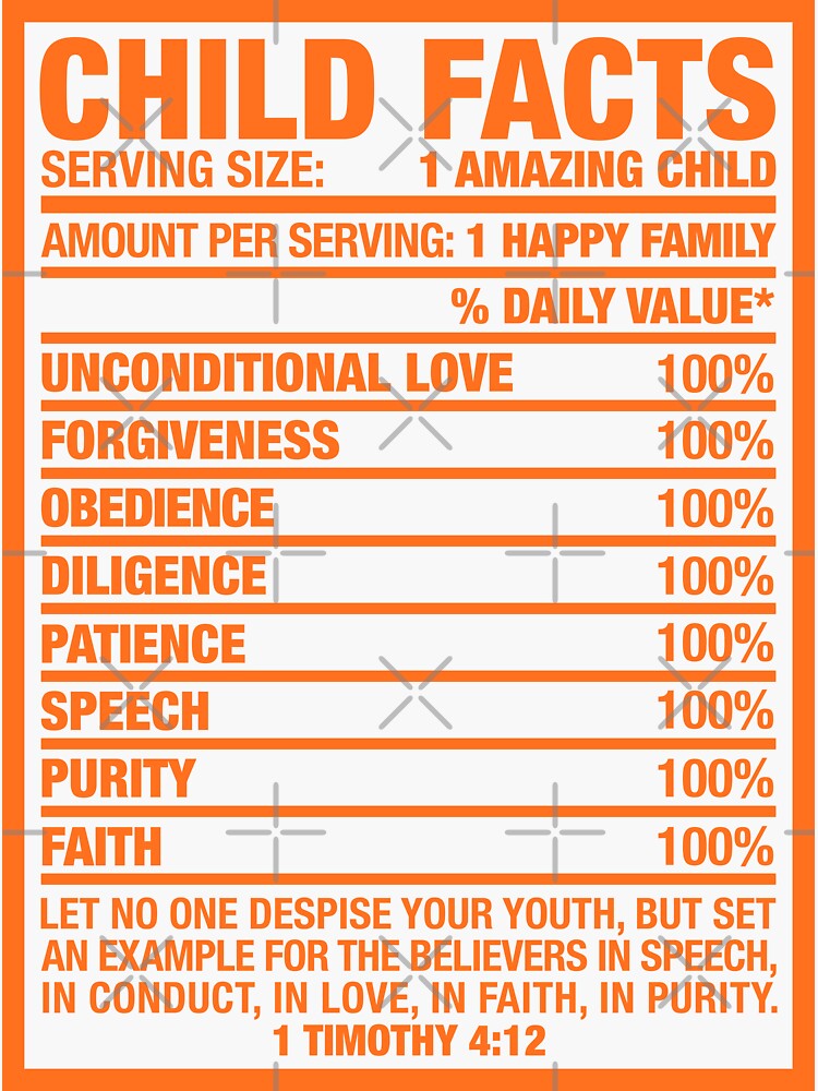 "CHILD FACTS" Sticker by plushism | Redbubble