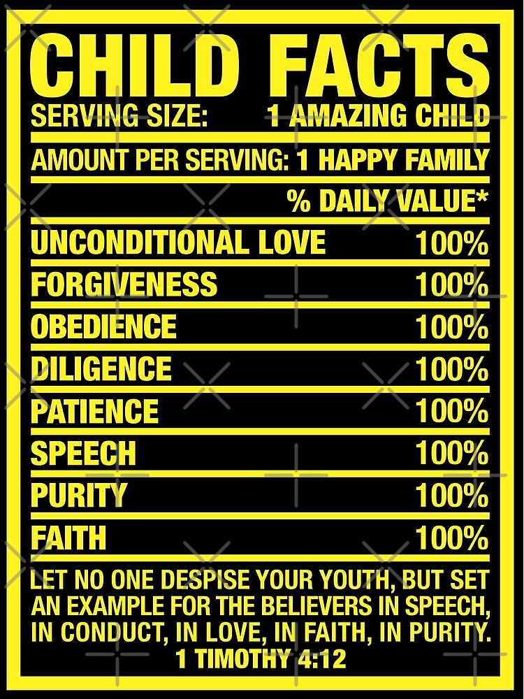 "CHILD FACTS" Poster for Sale by plushism | Redbubble