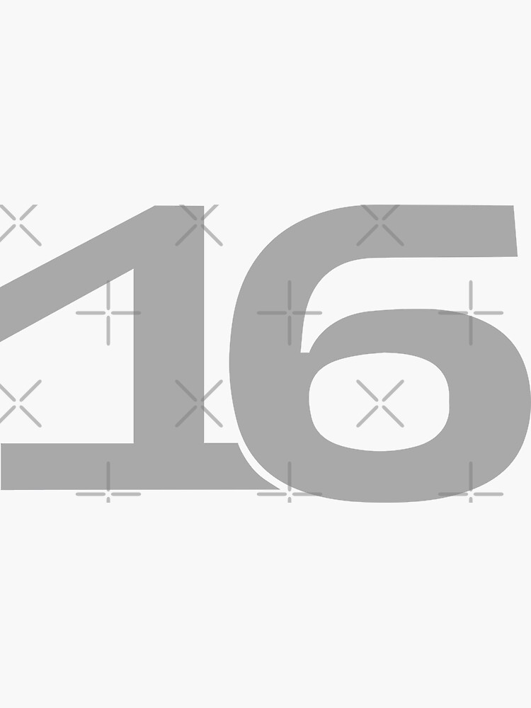 "16 LEC. Driver Number 2022 Season (Black BG)" Sticker by ...