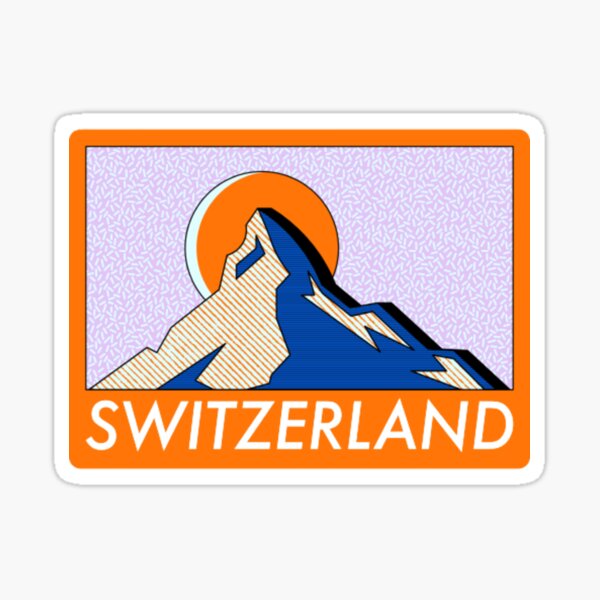 "Travel to Switzerland" Sticker by HAMCHK | Redbubble