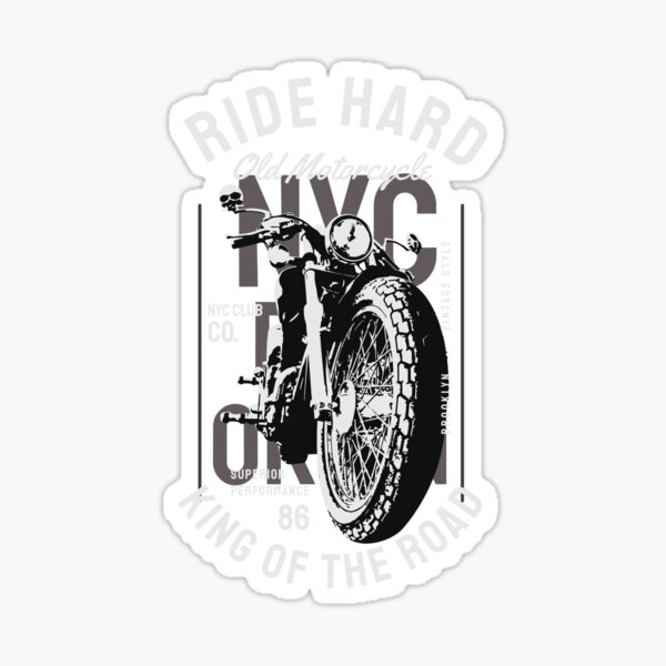 "Vintage Motorcycle" Sticker by WhiteFoxy-Main | Redbubble