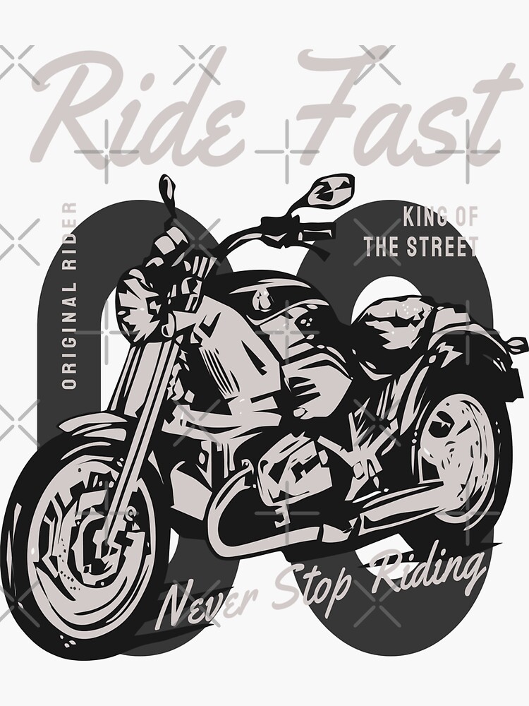 "Vintage Motorcycle" Sticker by WhiteFoxy-Main | Redbubble