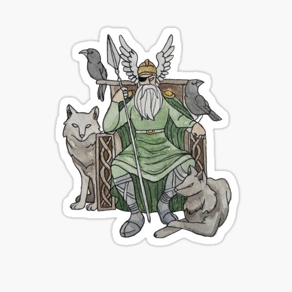 "Odin" Sticker by Embev389 | Redbubble