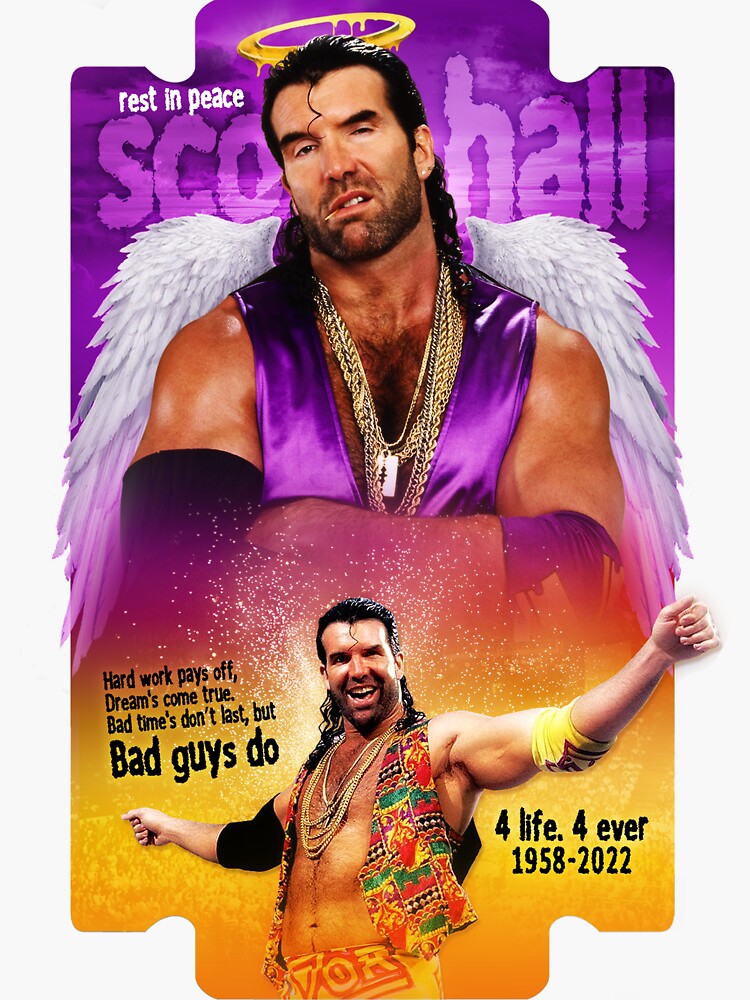 "Scott Hall Tribute" Sticker by itslethal | Redbubble