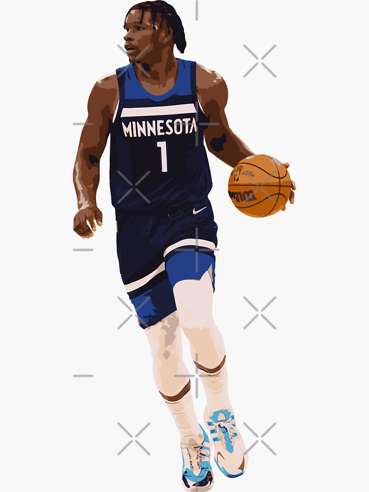 "Anthony Edwards 1" Sticker for Sale by IgorSantos | Redbubble