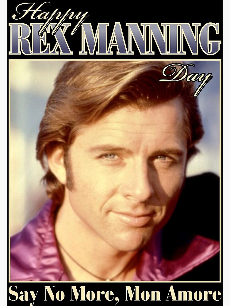 "REX MANNING" Poster for Sale by emmettwisoky | Redbubble