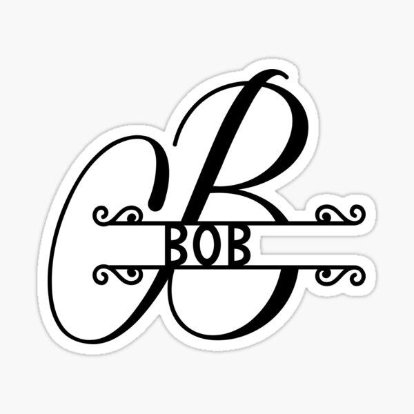"Shop Letter B for Bob, Alphabet" Sticker by DiensDesign | Redbubble