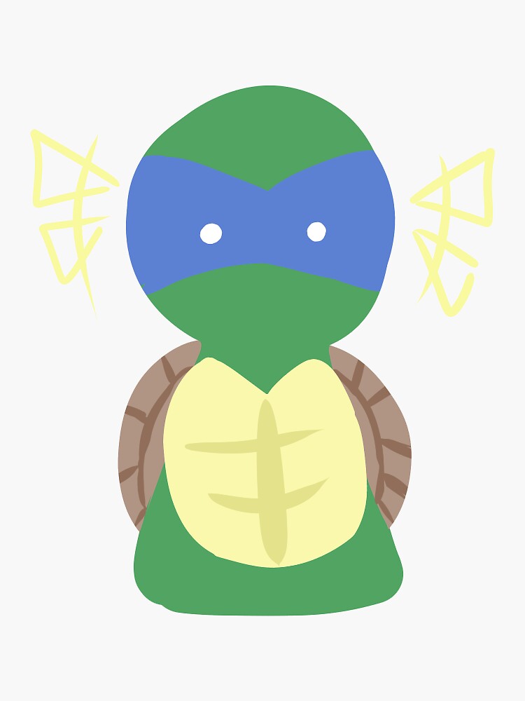 "leo tmnt emote" Sticker for Sale by DuckDipped | Redbubble