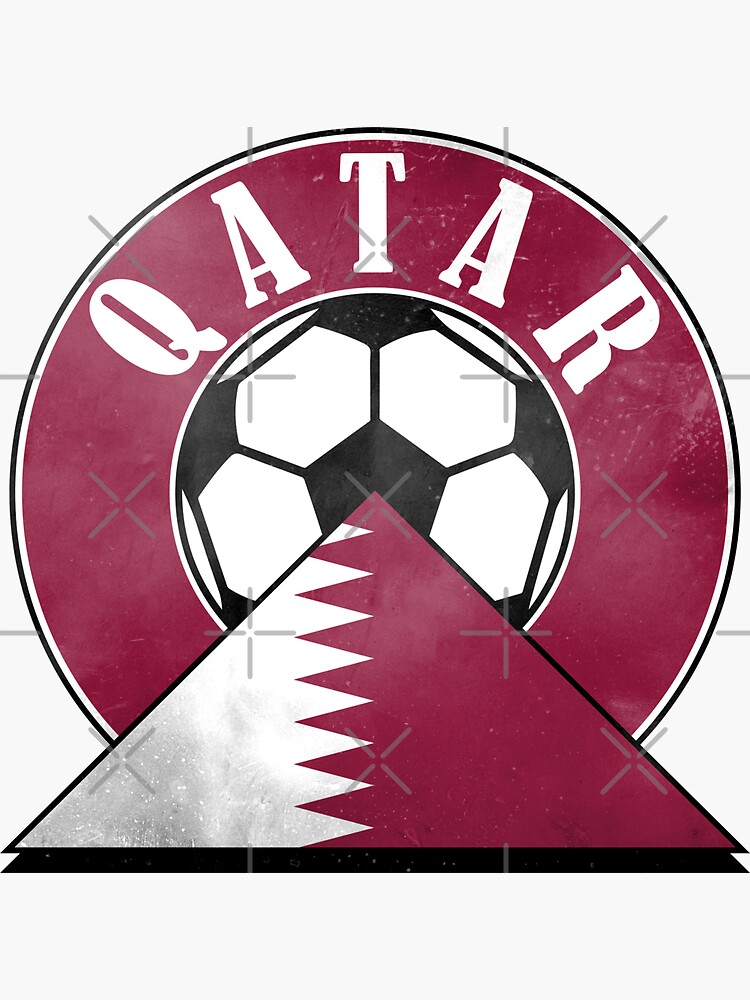 "Vintage Qatar Soccer" Sticker by OnTargetSports | Redbubble