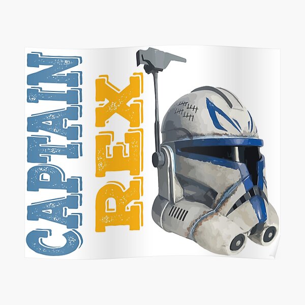 "Captian rex" Poster for Sale by Xavia-blue | Redbubble
