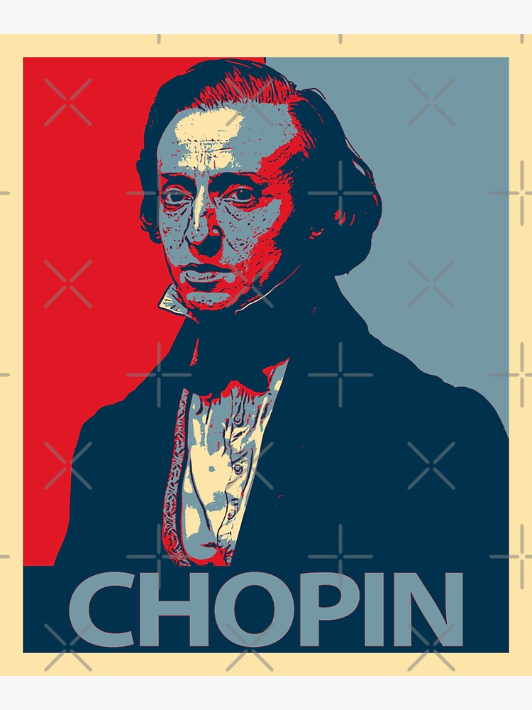 "Frederic Chopin" Sticker by RuizStore | Redbubble