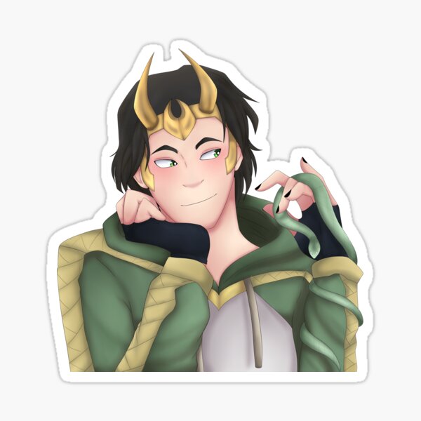 "teen loki" Sticker by Isaya-neko | Redbubble
